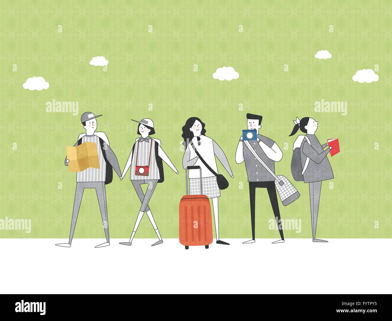 At sightseeing point Stock Vector Images - Alamy
