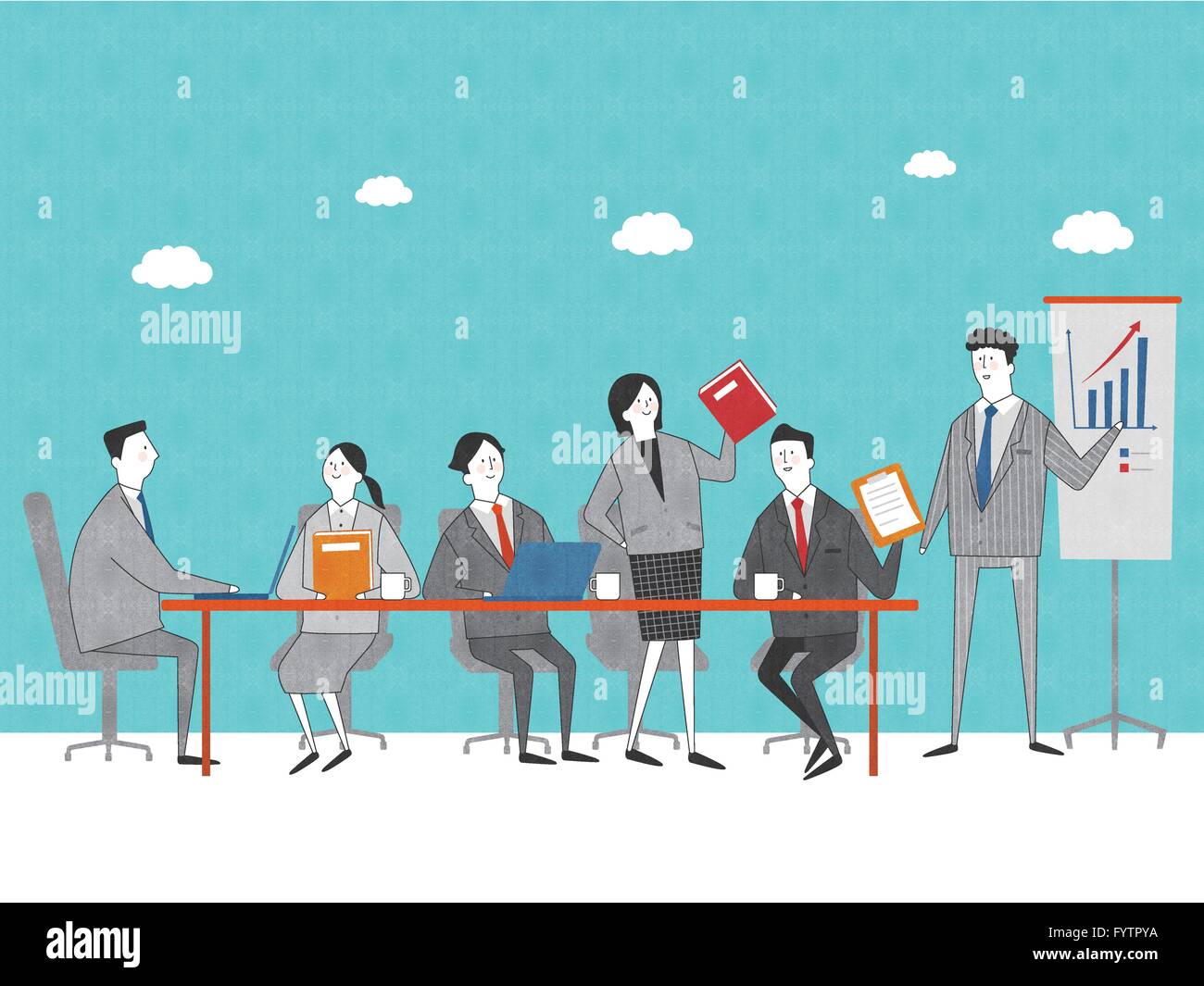 Point to point meeting Stock Vector Images - Alamy