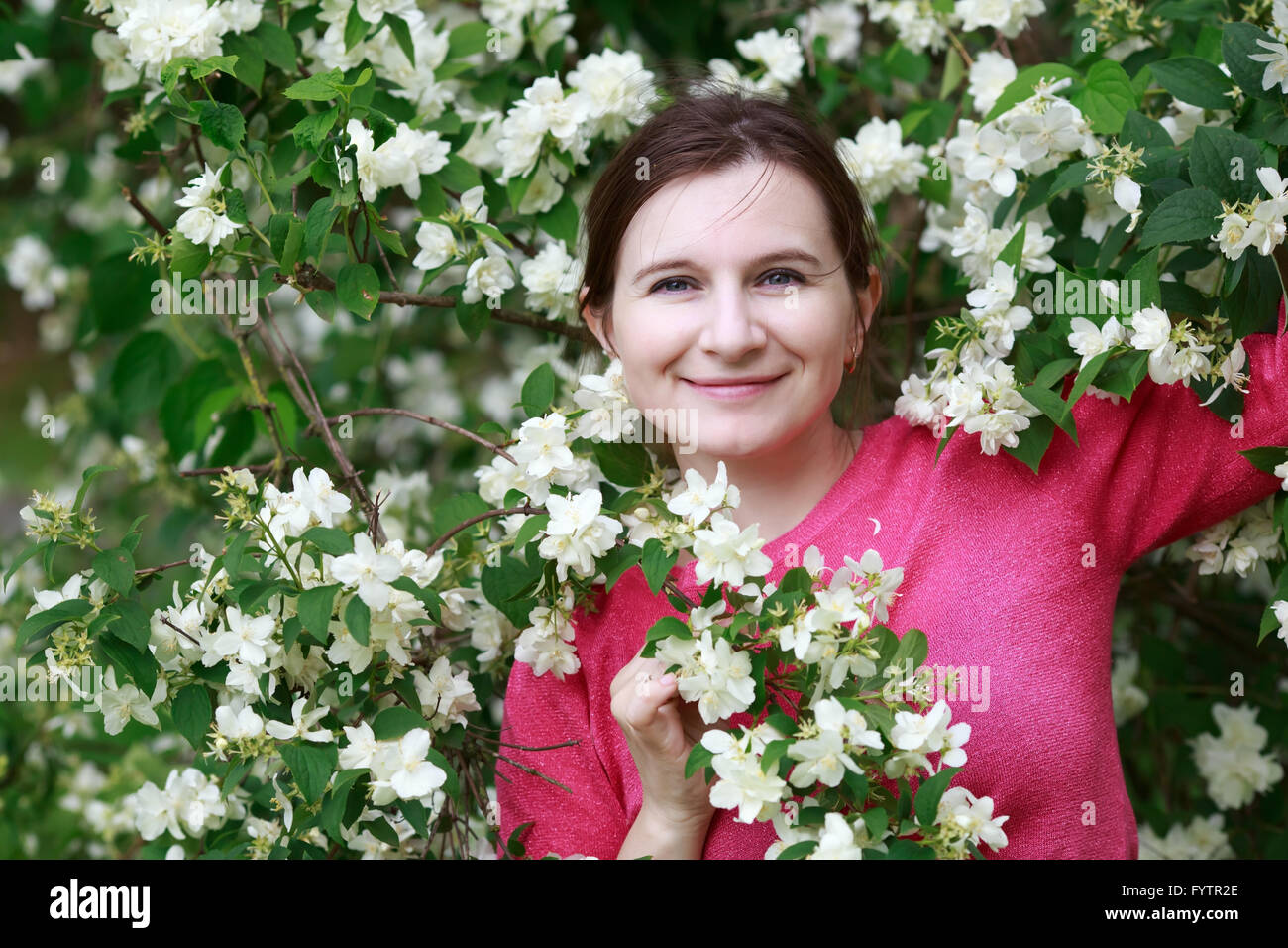 Spring woman joy hi-res stock photography and images - Alamy