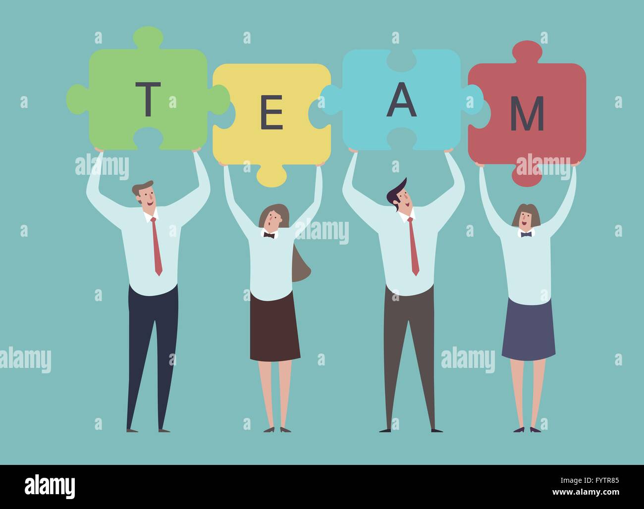 Teamwork010 Stock Vector Images - Alamy