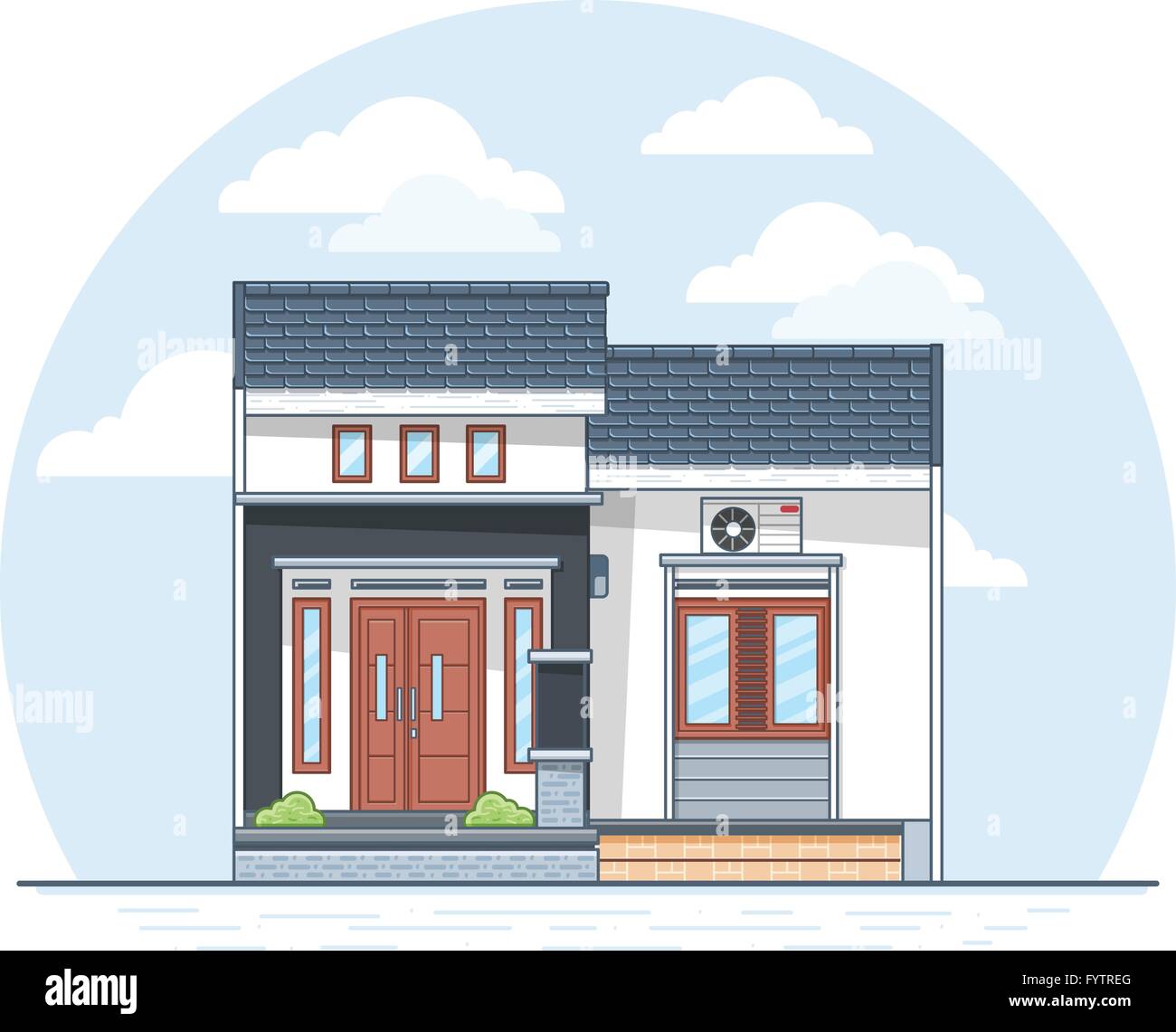 Small house illustration Stock Vector Image & Art - Alamy