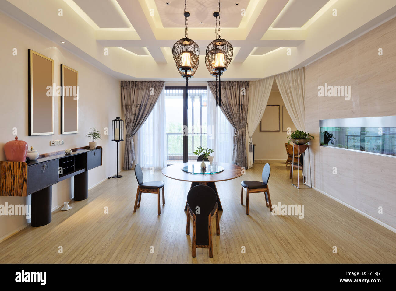 interior of modern dining room Stock Photo - Alamy