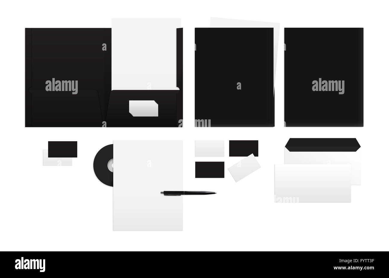 Branding identity design mockup template Cut Out Stock Images ...