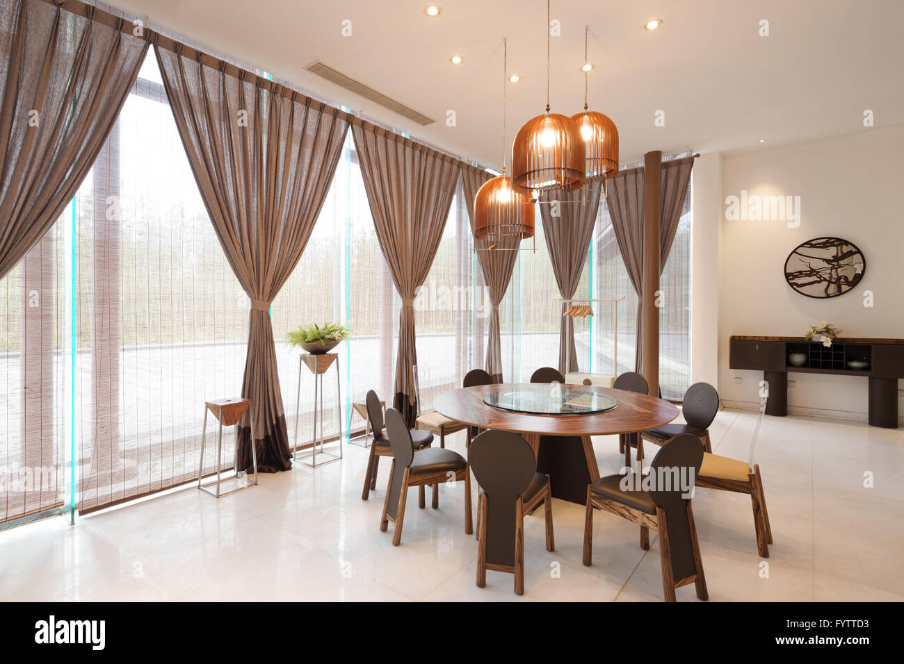 interior of modern dining room Stock Photo - Alamy