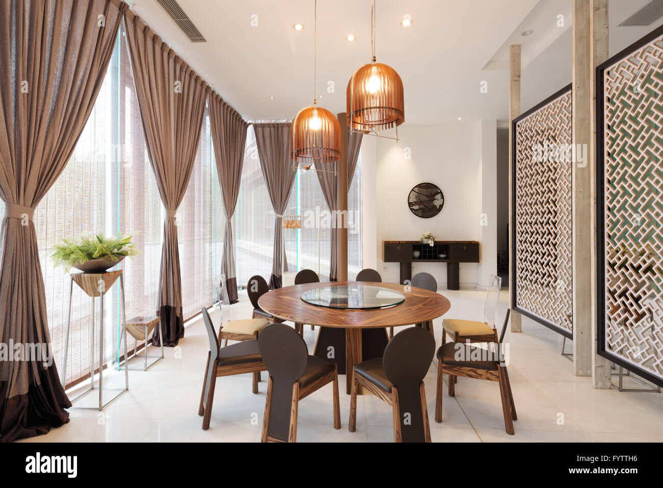 interior of modern dining room Stock Photo - Alamy