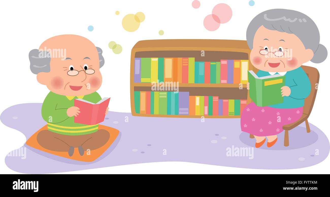 A happy old age 008 Stock Vector Image & Art - Alamy