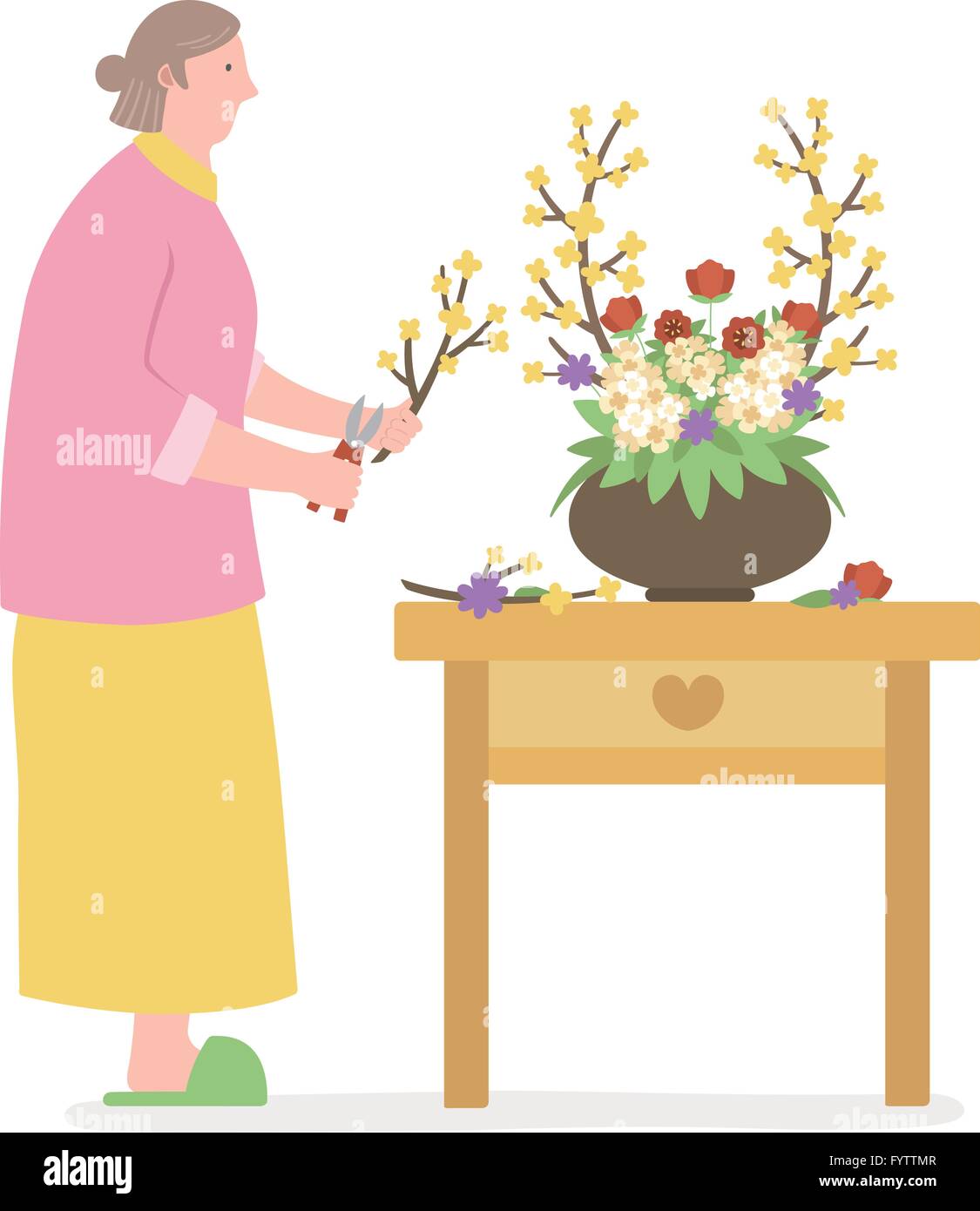 Middle aged a Stock Vector Images - Alamy