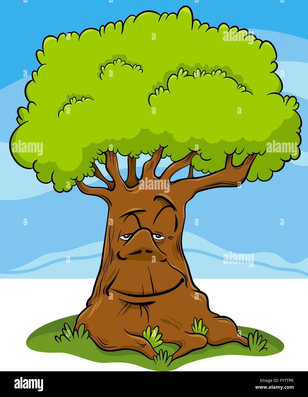 tree fantasy character cartoon Stock Photo - Alamy