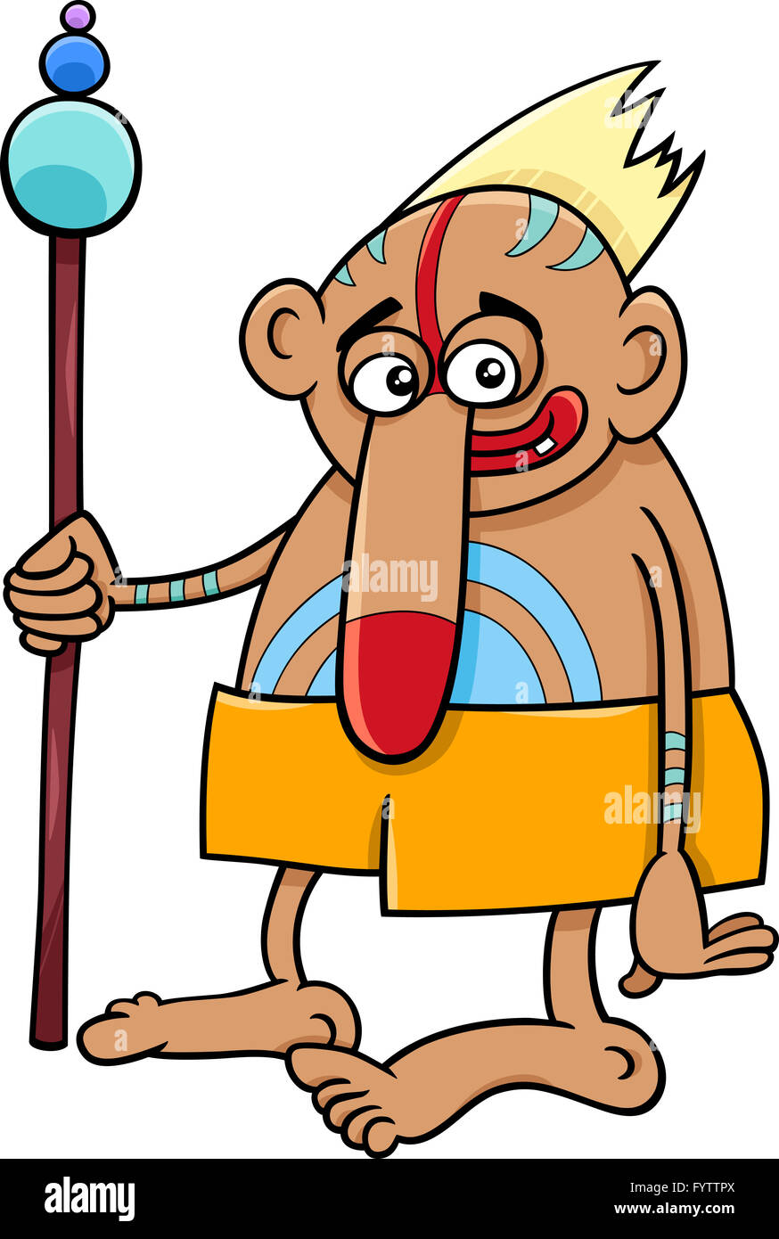 Cartoon shaman hi-res stock photography and images - Alamy