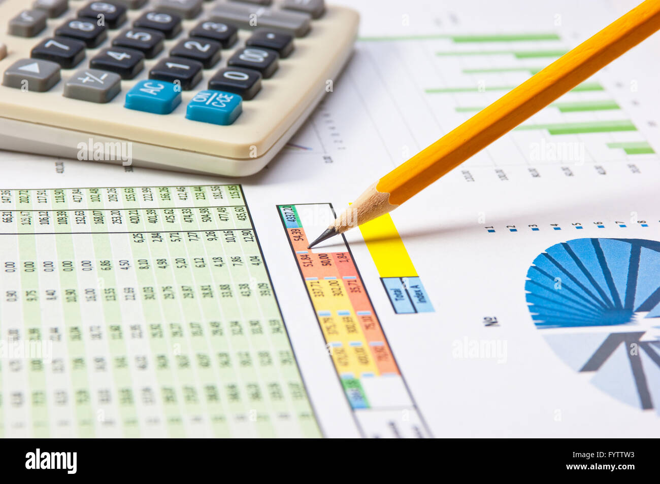 paper work with the diagram Stock Photo - Alamy