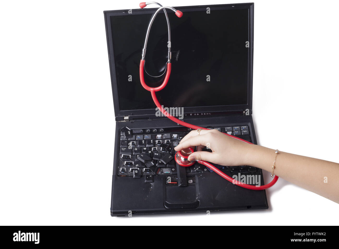 Laptop repair Cut Out Stock Images & Pictures - Alamy