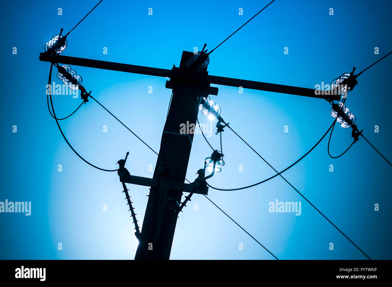 High tension electricity wires hi-res stock photography and images - Alamy