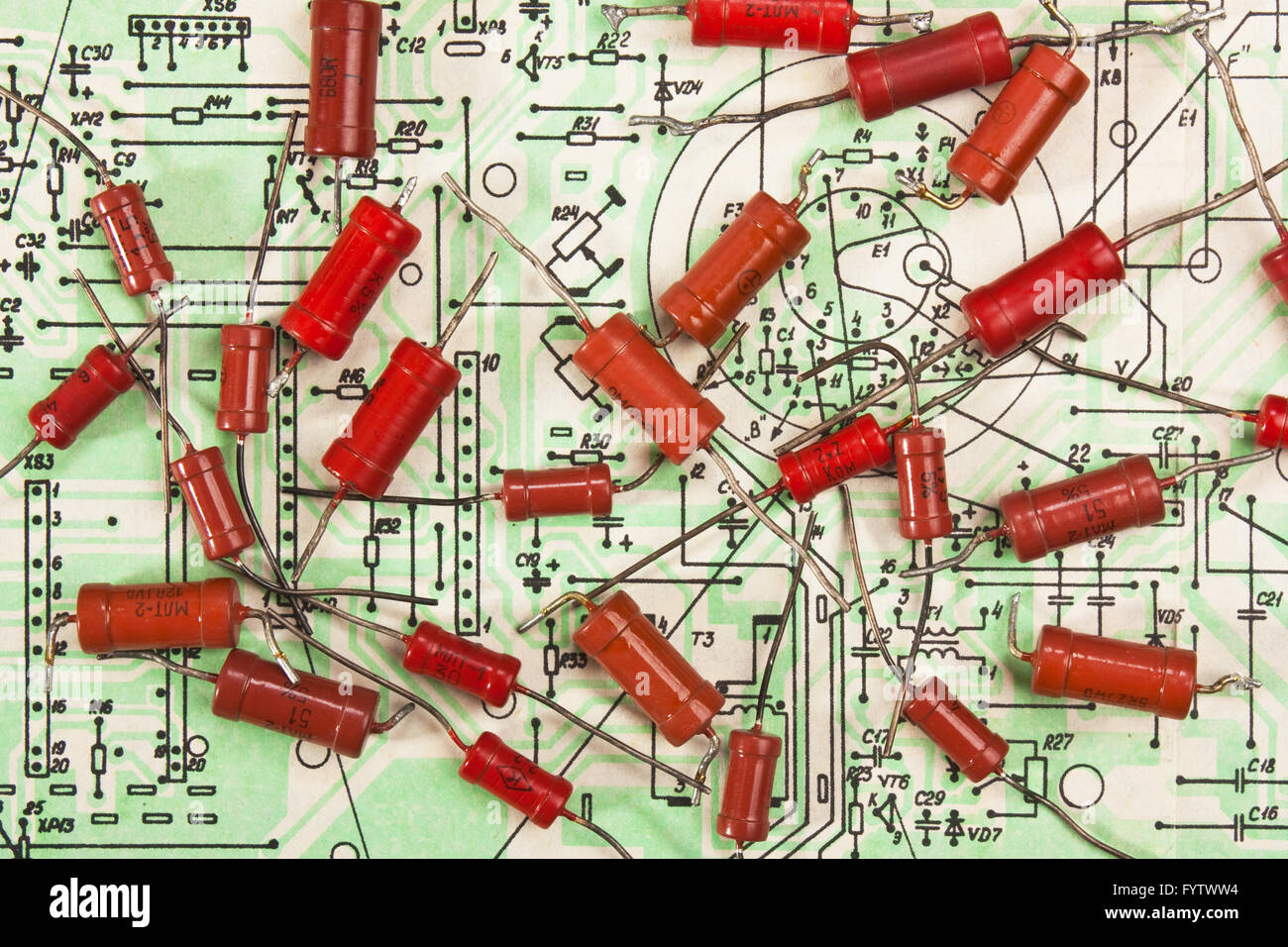 Old electronic components hi-res stock photography and images - Alamy