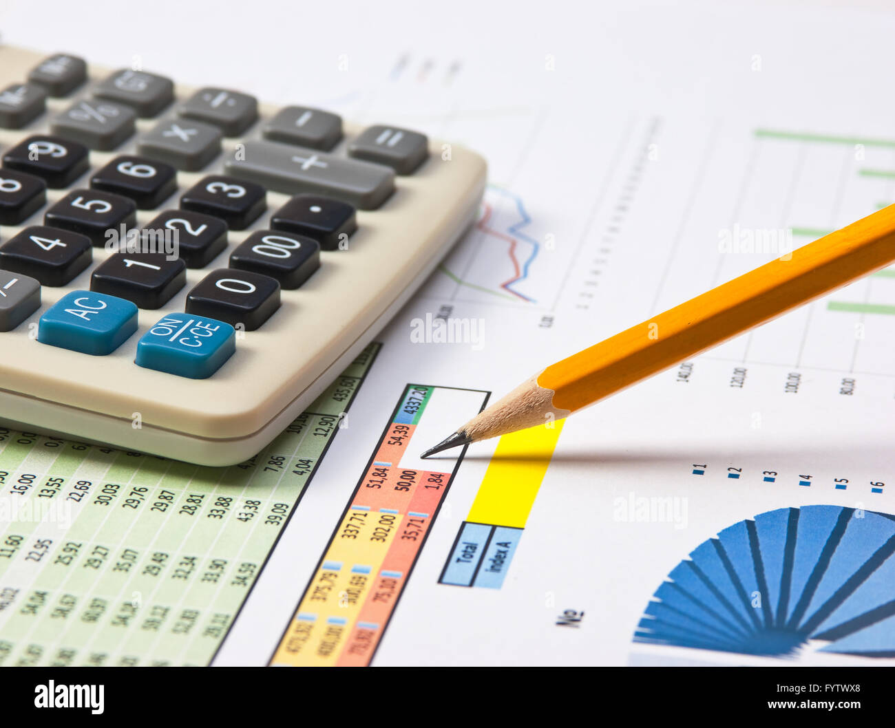 paper work with the diagram Stock Photo - Alamy