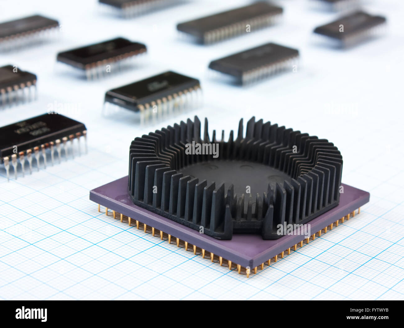 Old electronic components Stock Photo - Alamy