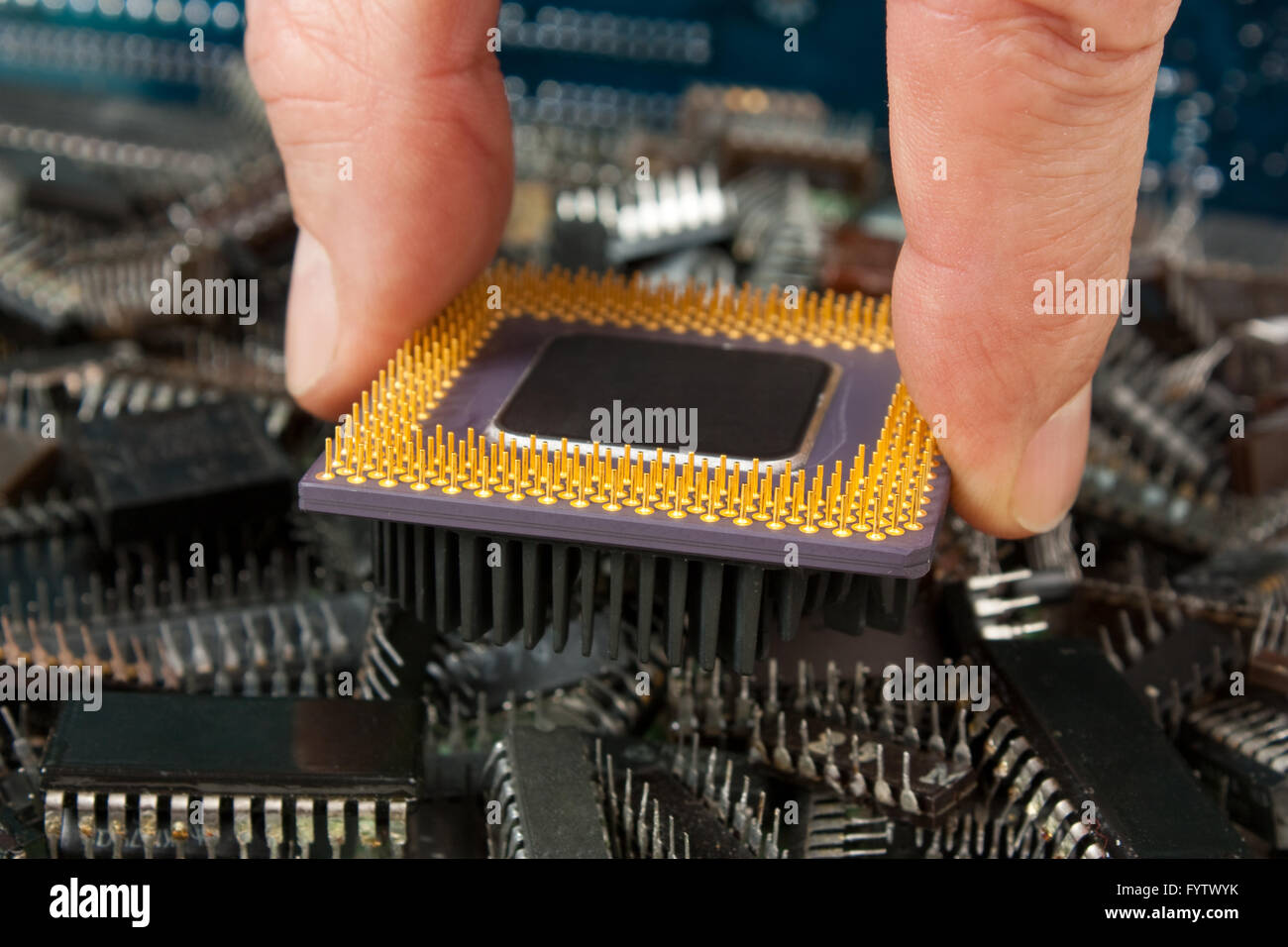 Computer chip blueprint hi-res stock photography and images - Alamy