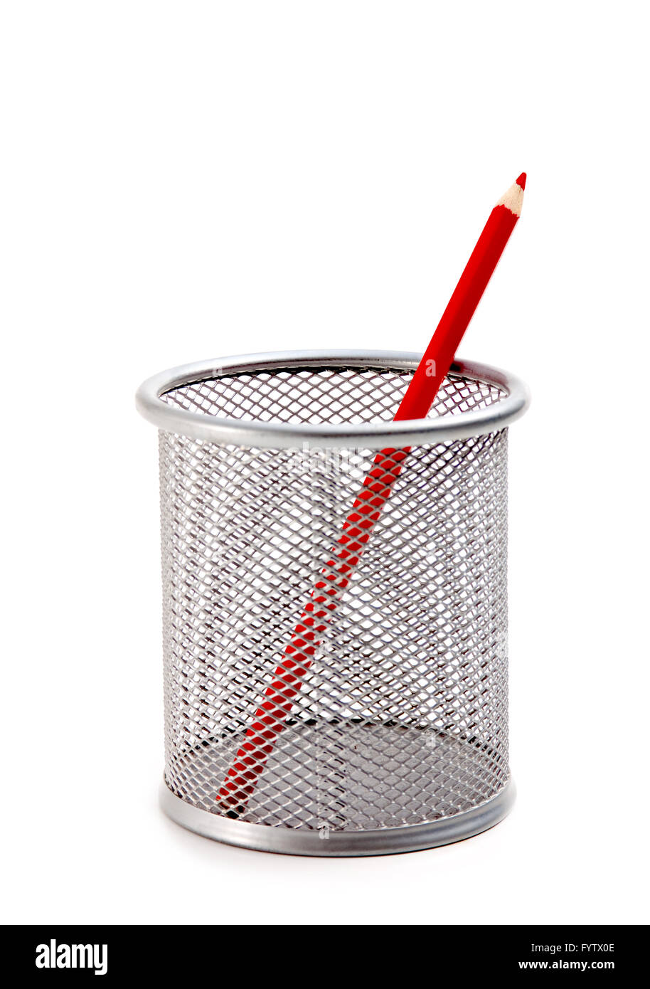 colored pencils in basket Stock Photo - Alamy