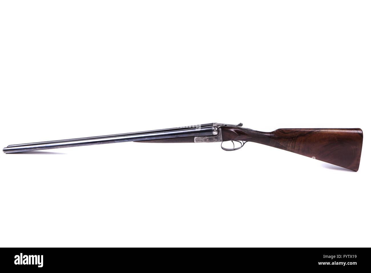 Double barreled shotgun Cut Out Stock Images & Pictures - Alamy
