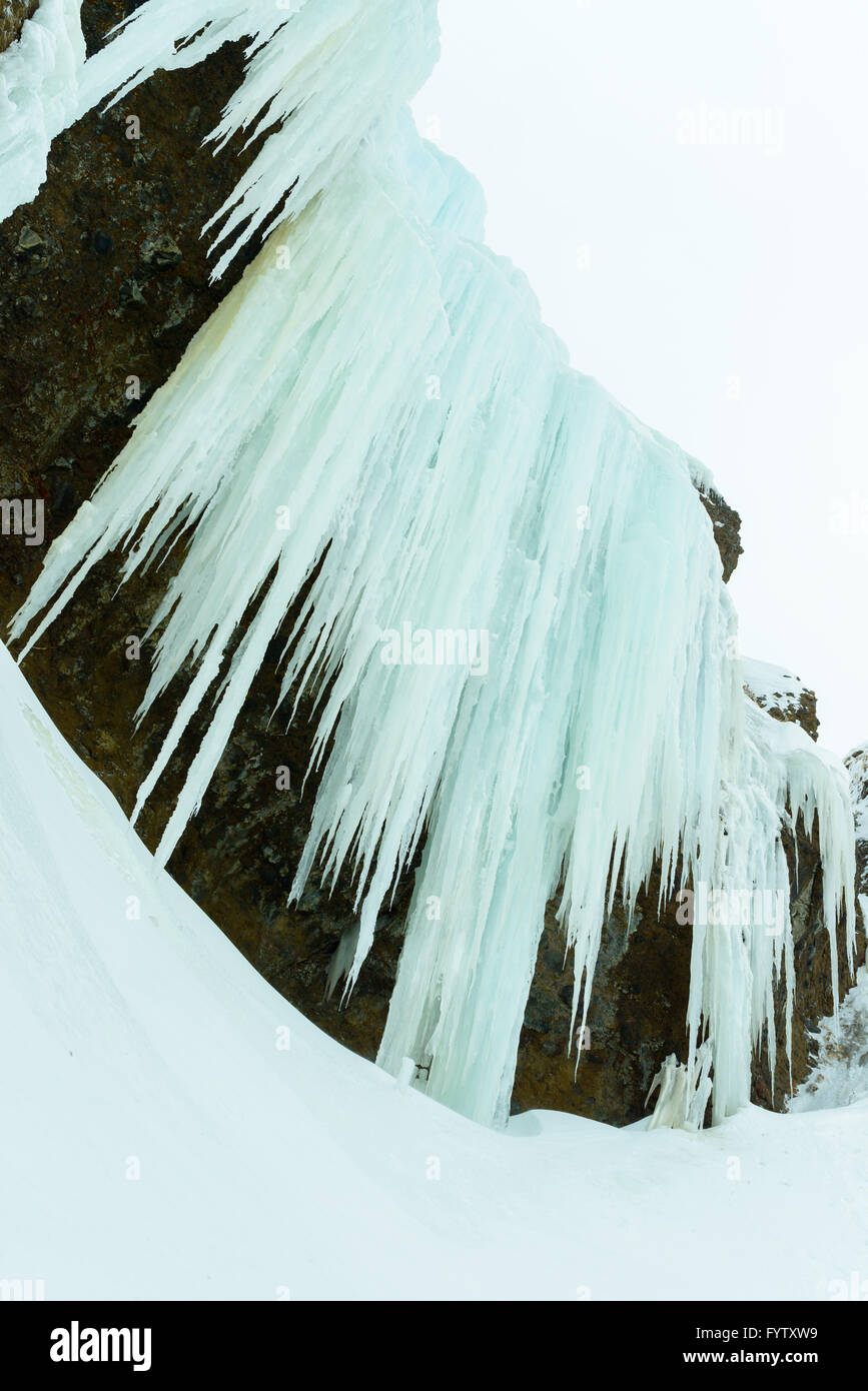 Ice fall, Sakhalin Island, Russia Stock Photo - Alamy