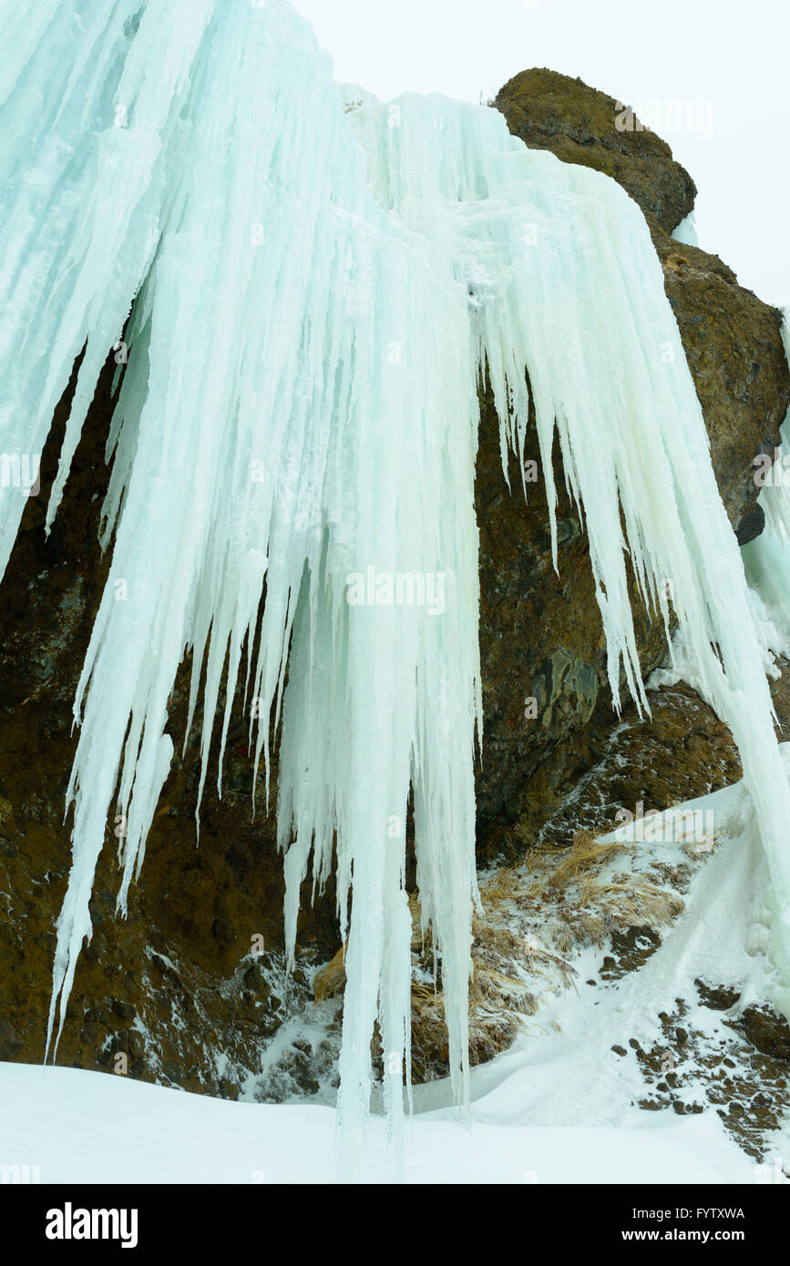 Ice fall, Sakhalin Island, Russia Stock Photo - Alamy