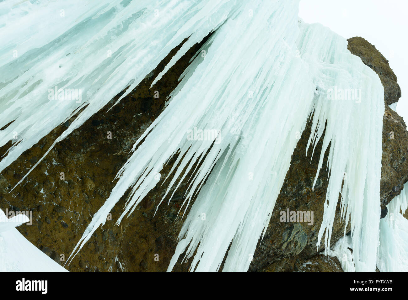 Ice fall, Sakhalin Island, Russia Stock Photo - Alamy