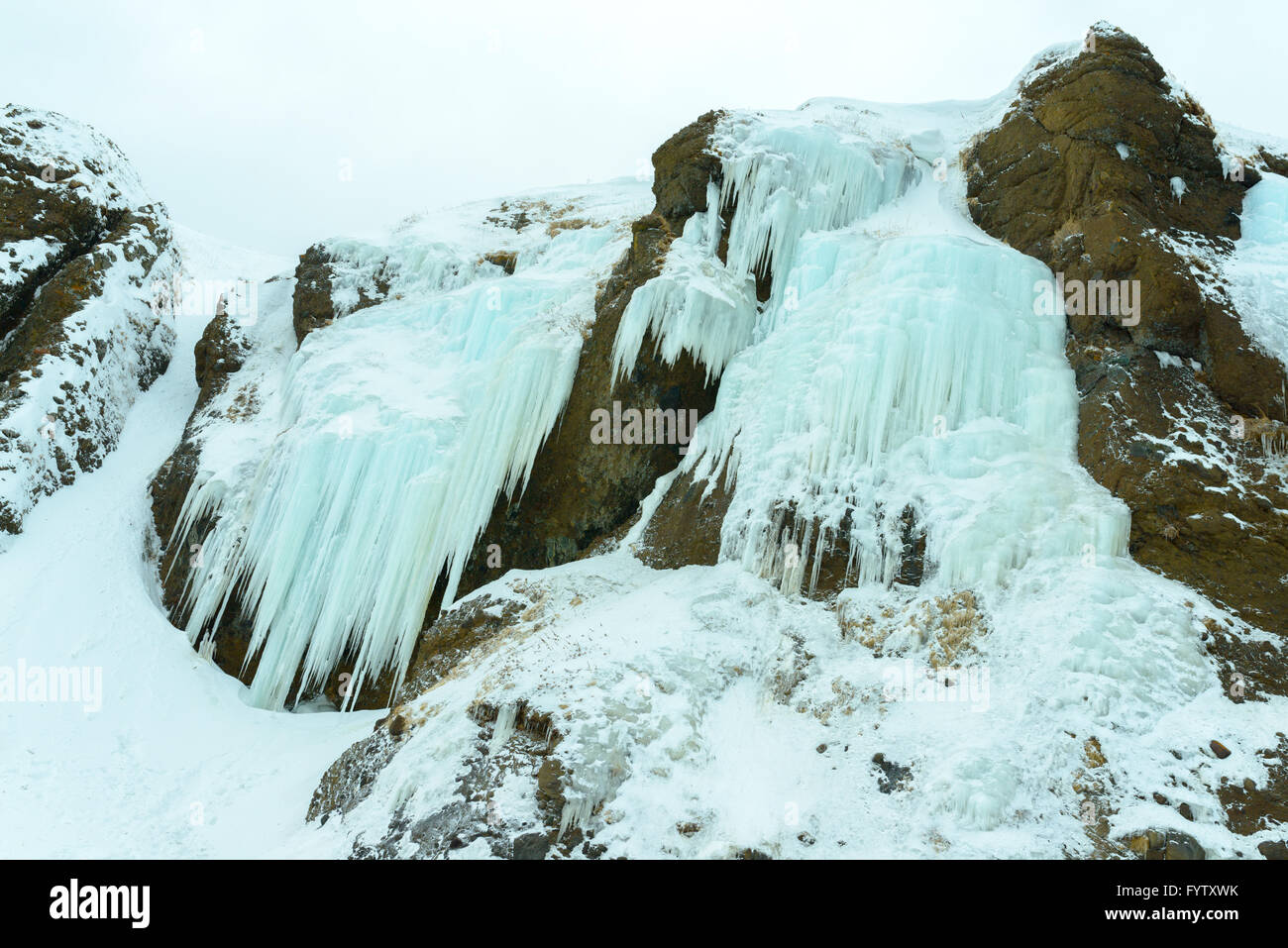 Ice fall, Sakhalin Island, Russia Stock Photo - Alamy