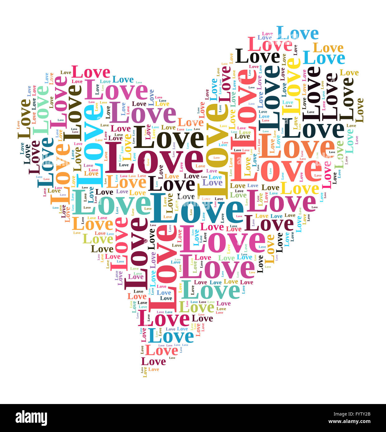 Valentines day card word cloud concept Stock Photo - Alamy