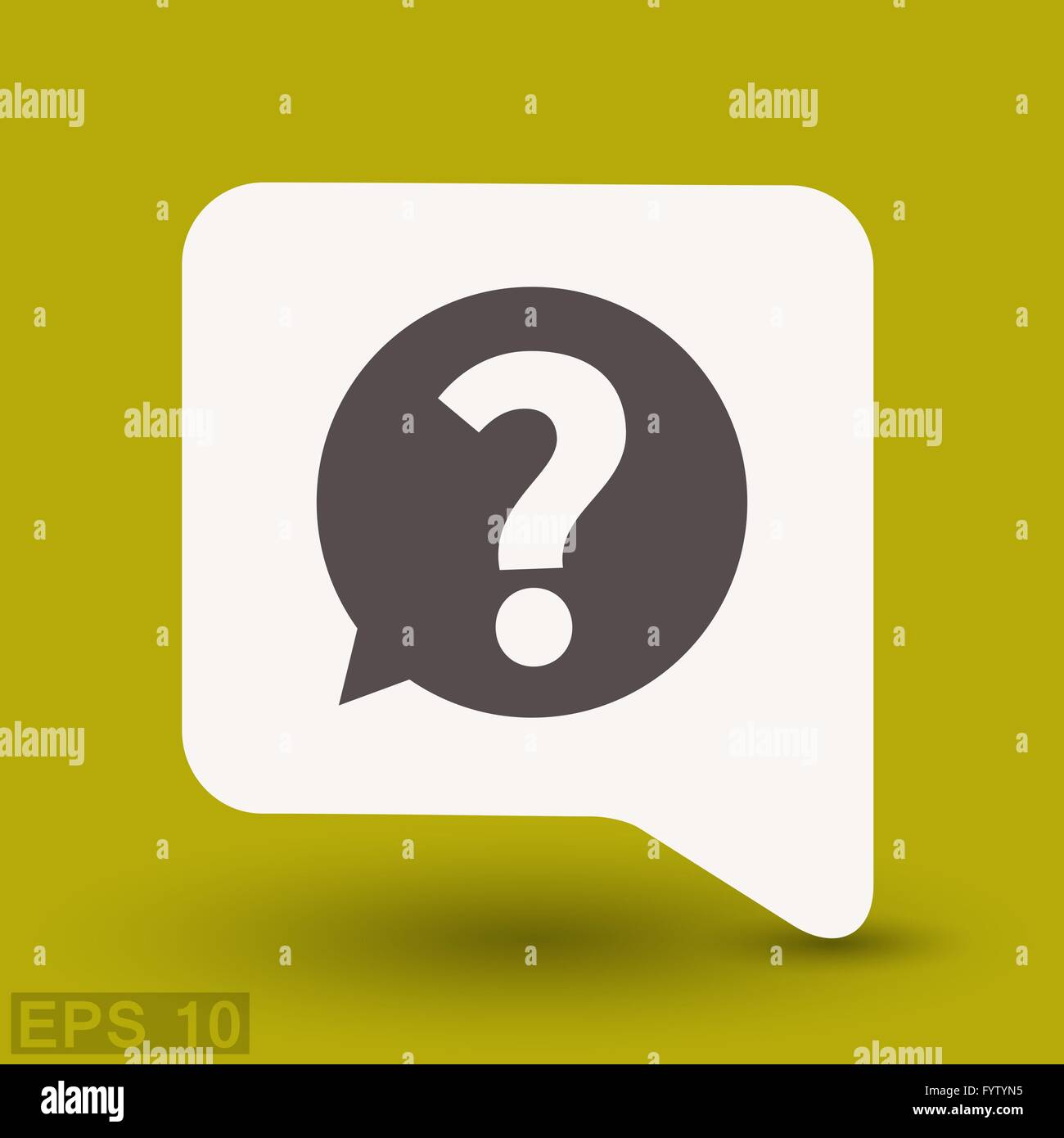 Pictograph of question mark. Vector concept illustration for design ...