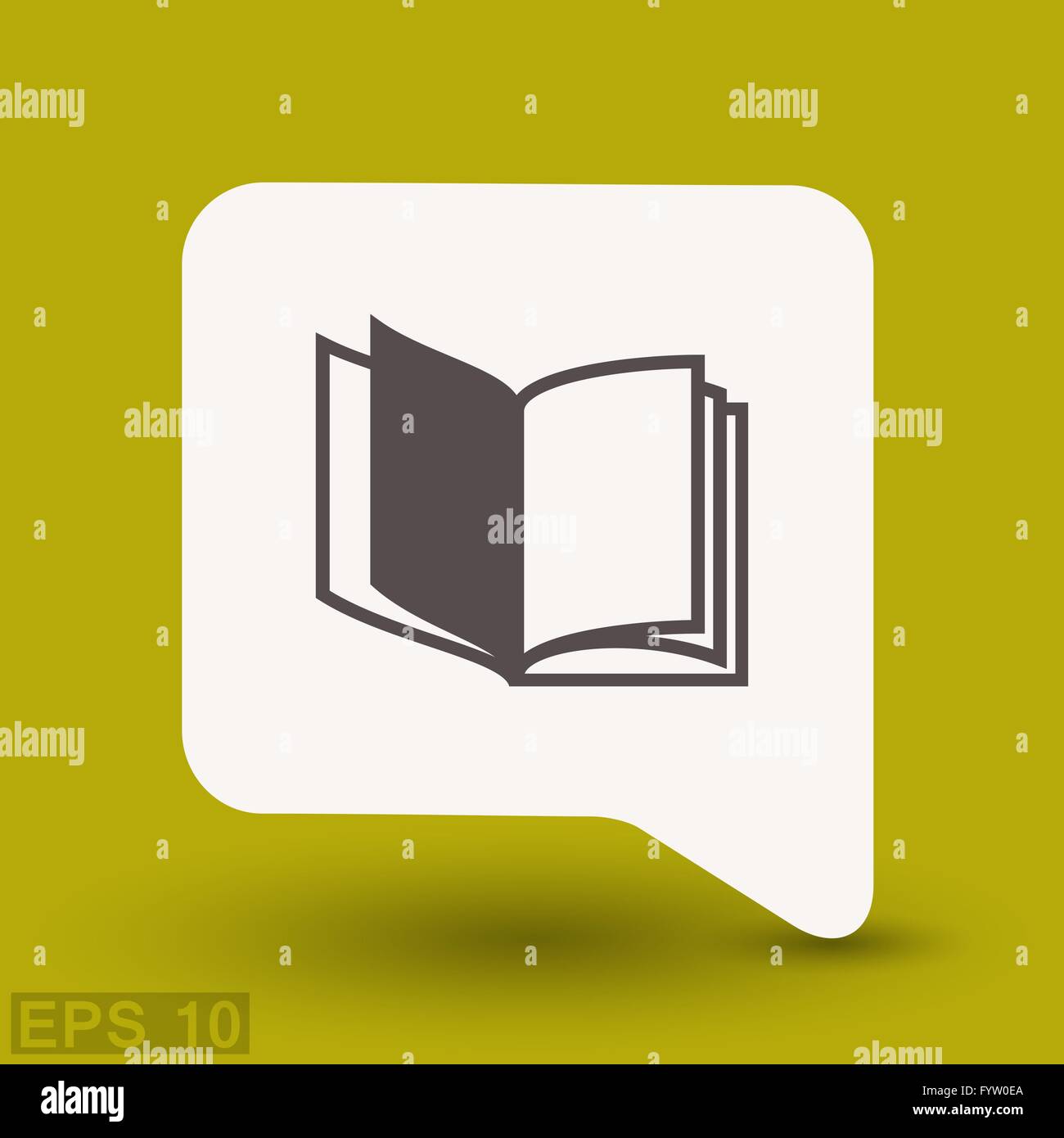 Pictograph of book. Vector concept illustration for design. Eps 10 ...