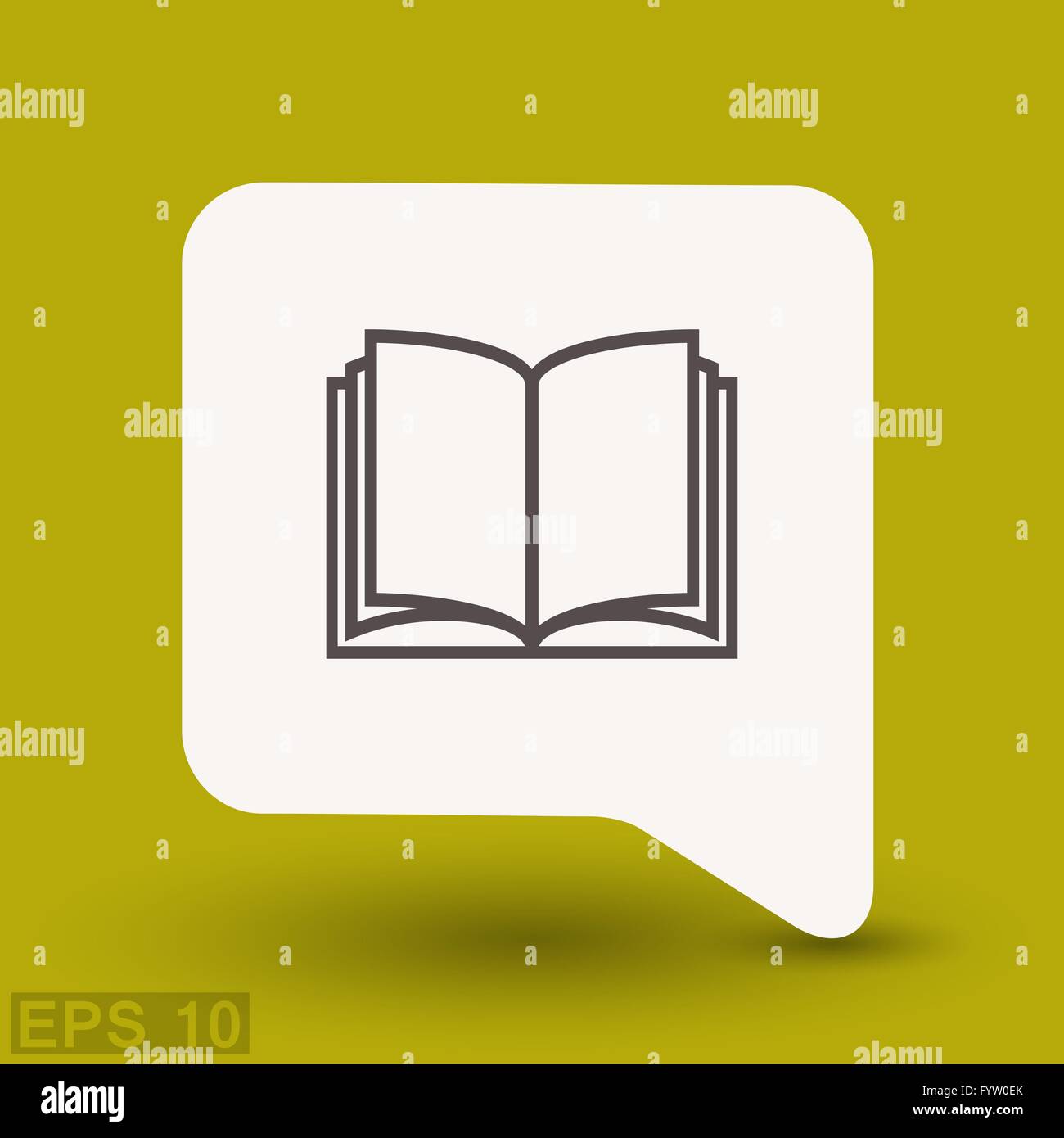 Pictograph of book. Vector concept illustration for design. Eps 10 ...