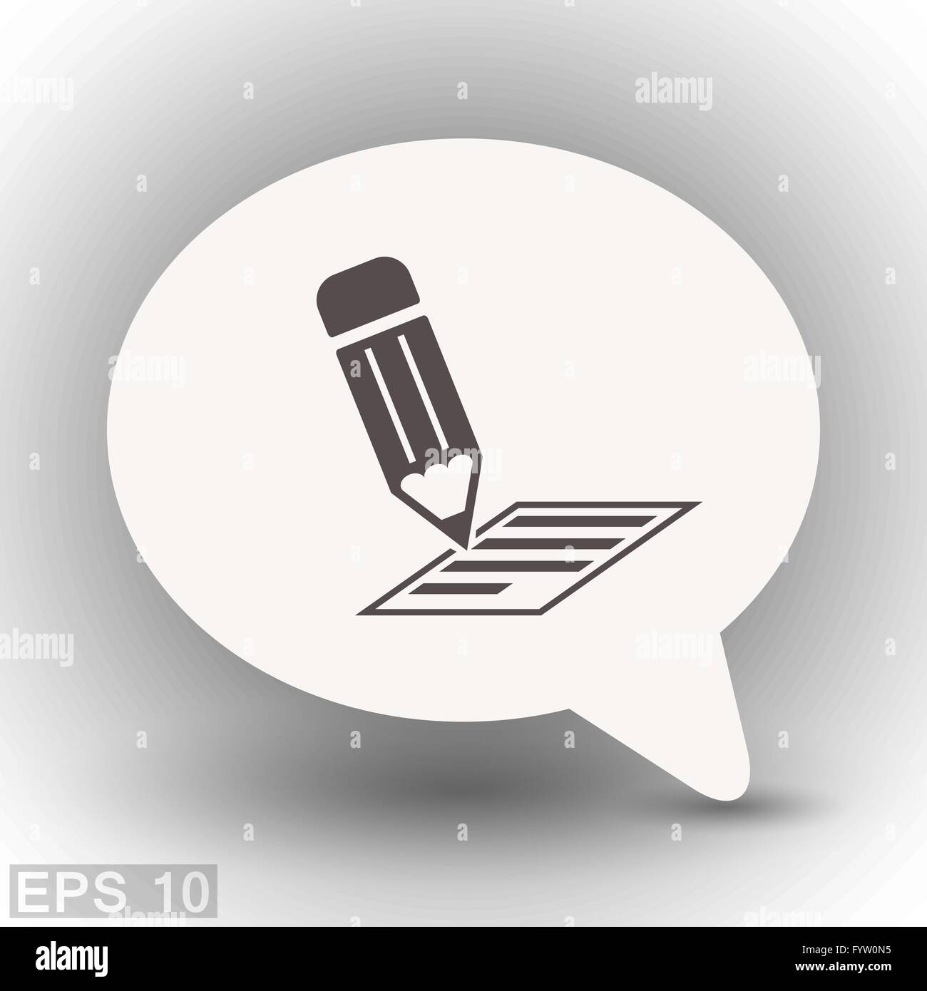 Pictograph of note. Vector concept illustration for design. Eps 10 ...