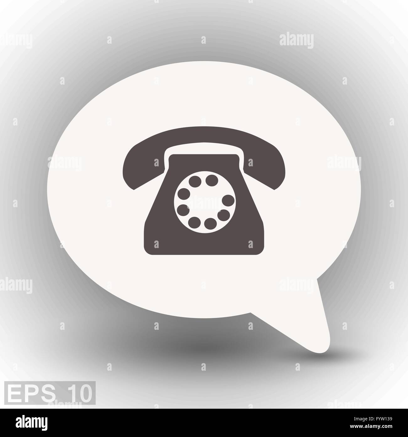 Pictograph of phone. Vector concept illustration for design. Eps 10 ...