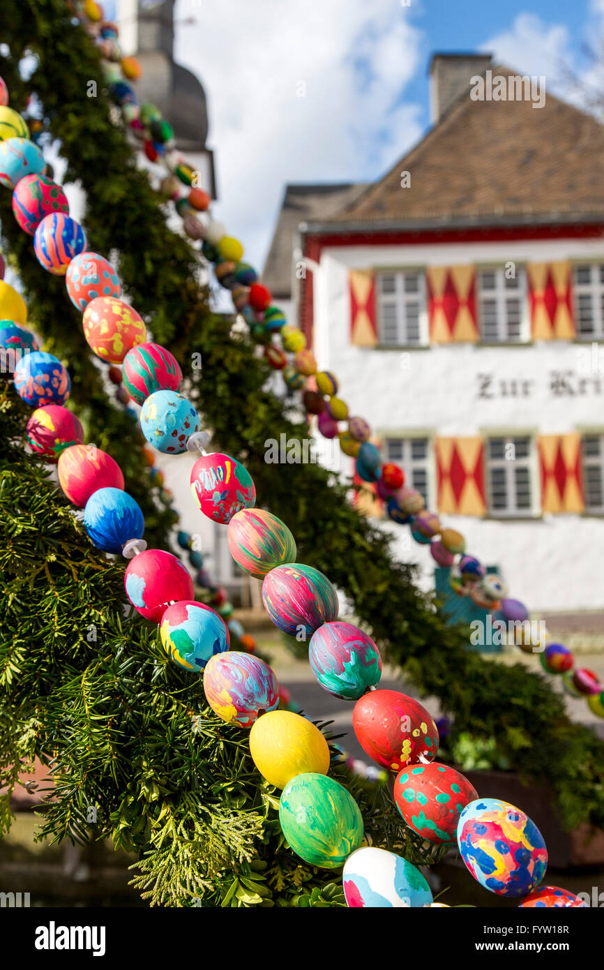 Easter tradition, decoration of the Maximilian fountain, in the old ...