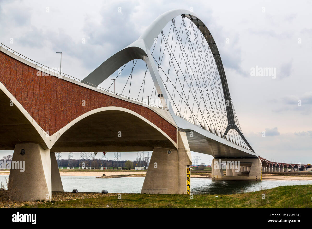 De Oversteek, The Crossing, bridge over river Waal in Nijmegen, The ...