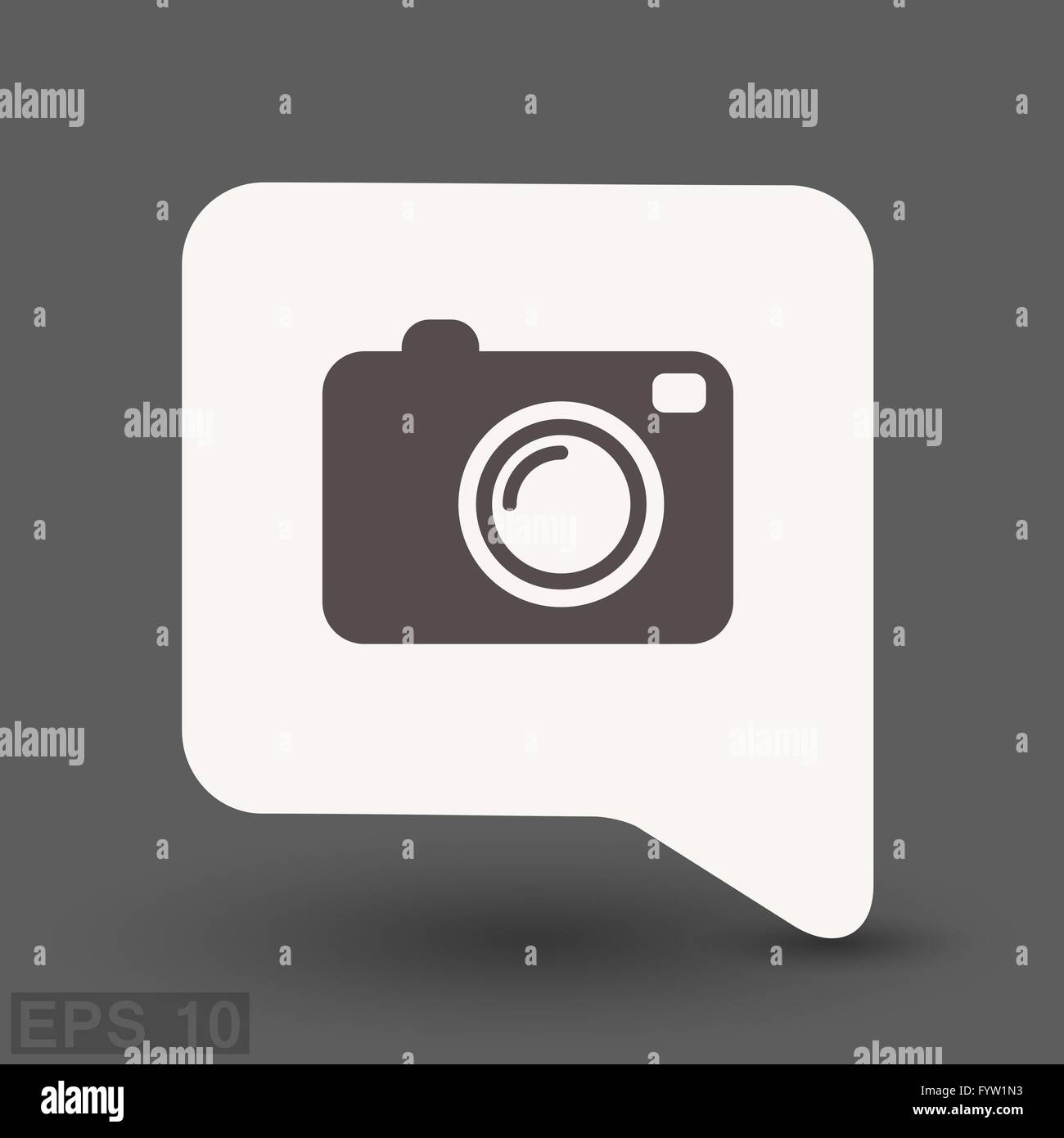 Pictograph of camera. Vector concept illustration for design. Eps 10 ...
