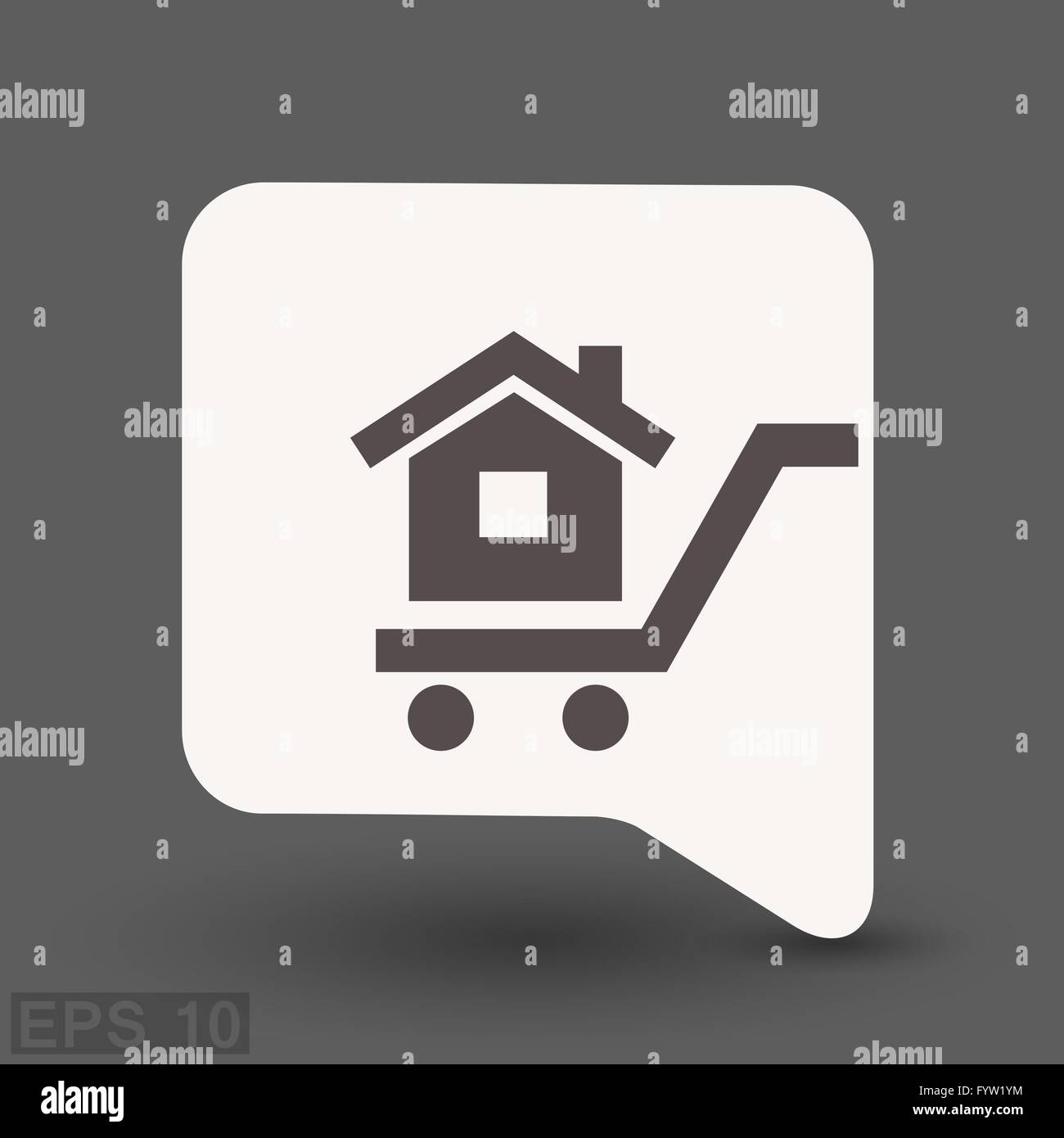 Pictograph of home. Vector concept illustration for design. Eps 10 ...