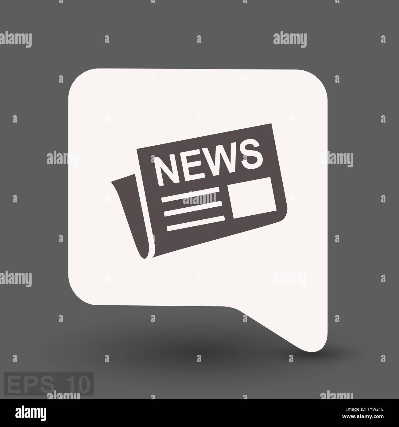 News icon. Vector concept illustration for design. Eps 10 Stock Vector ...