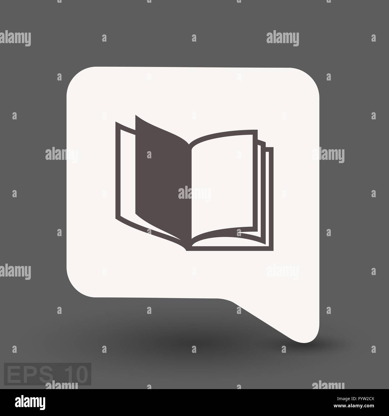 Pictograph of book. Vector concept illustration for design. Eps 10 ...