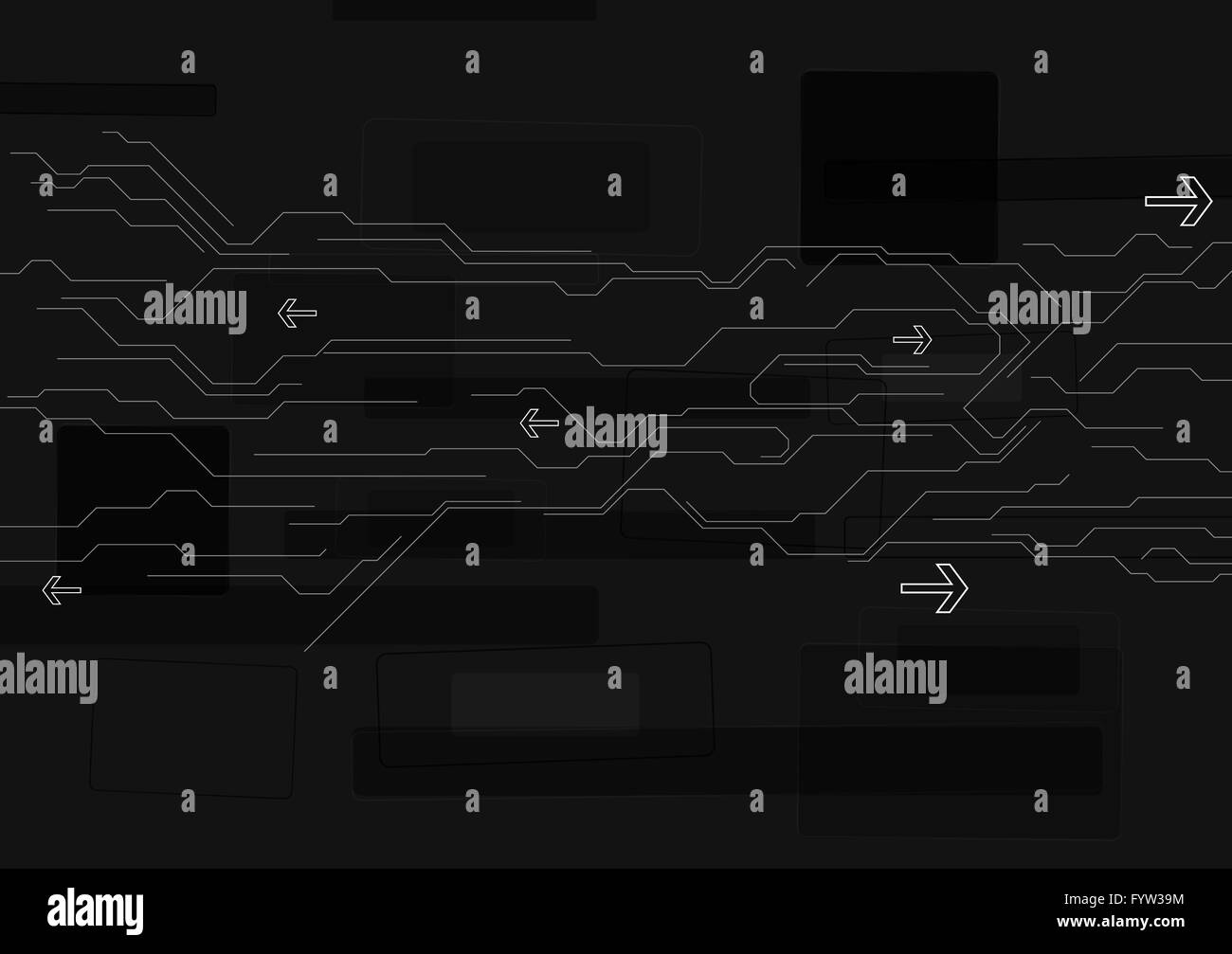 Abstract black technology background Stock Photo - Alamy