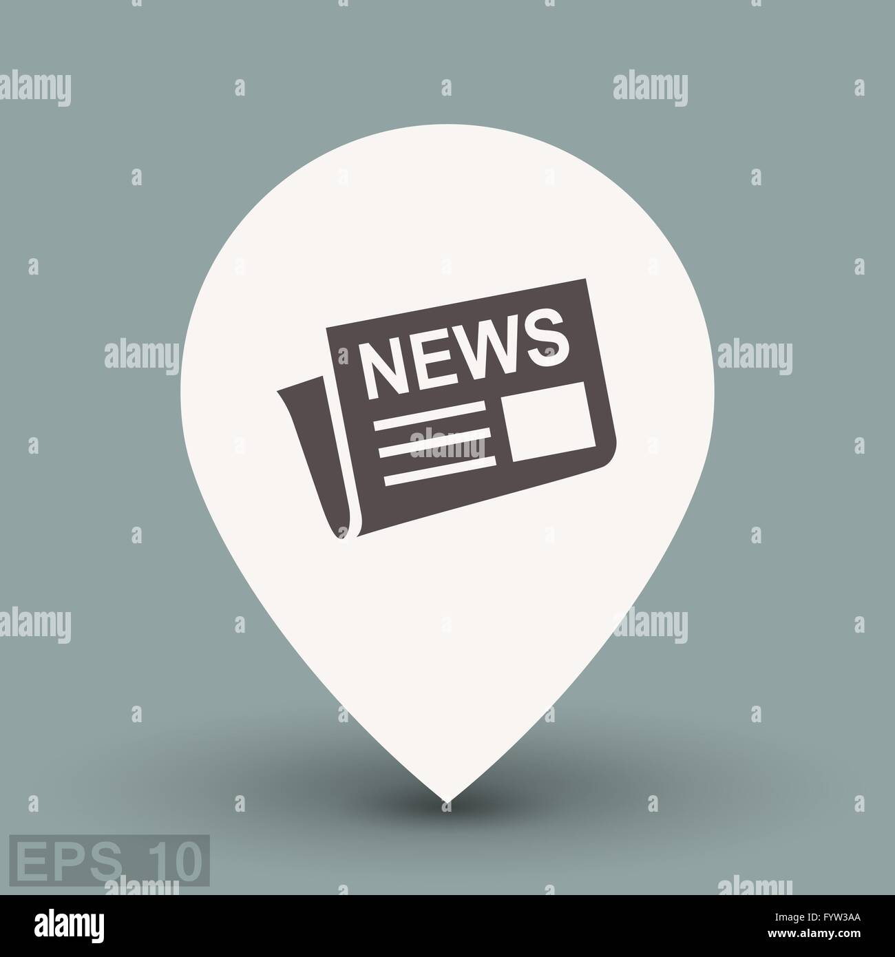 News icon. Vector concept illustration for design. Eps 10 Stock Vector ...