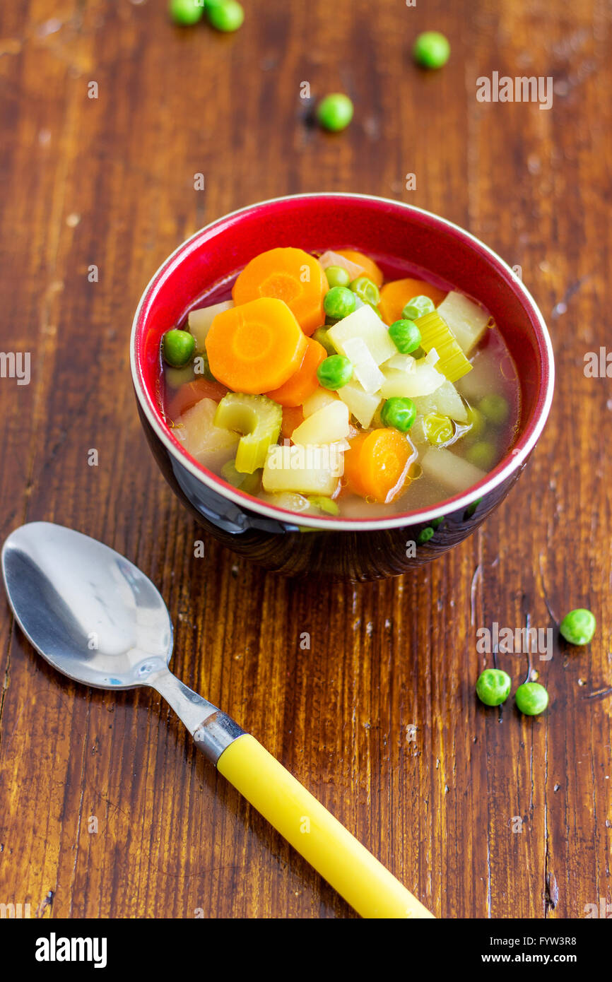 Spring vegetables soup hi-res stock photography and images - Alamy