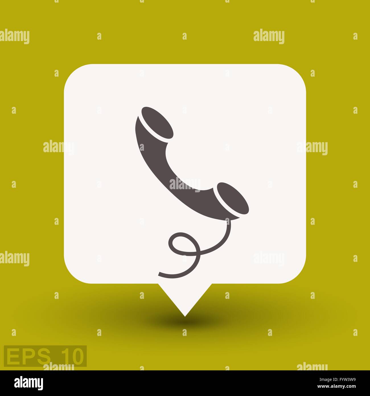 Pictograph of phone. Vector concept illustration for design. Eps 10 ...