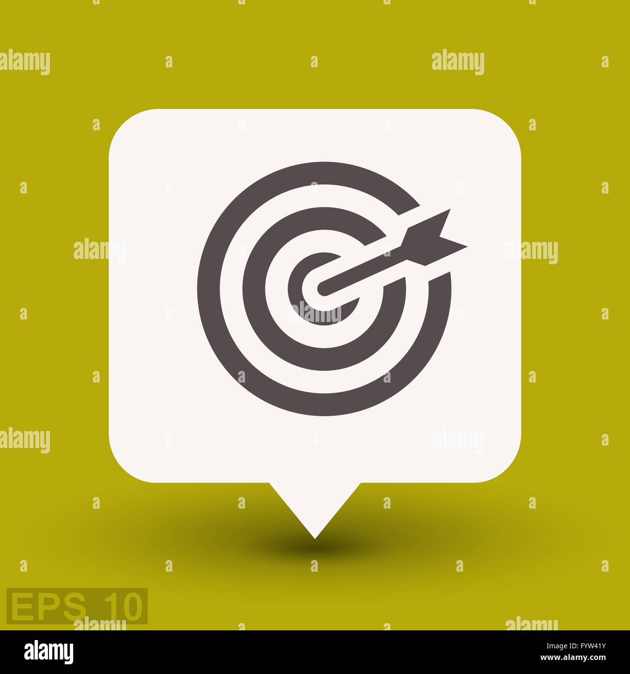 Pictograph of target. Vector concept illustration for design. Eps 10 ...