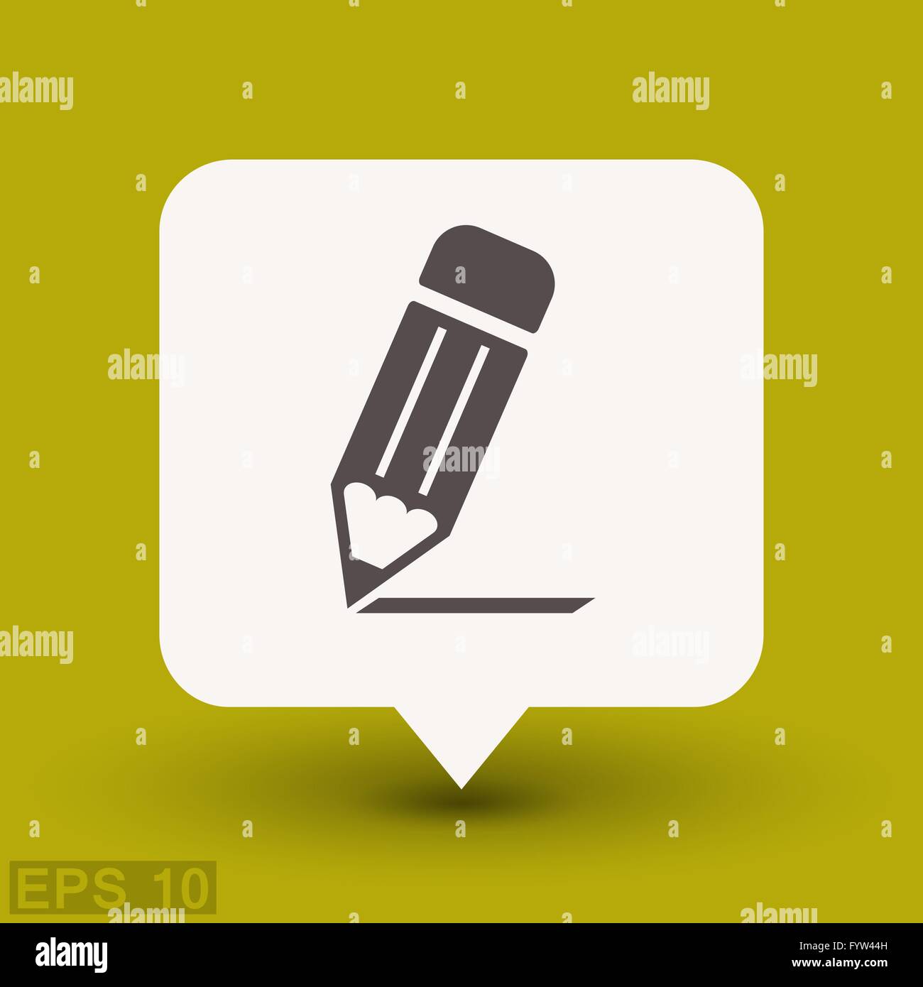 Pictograph of note. Vector concept illustration for design. Eps 10 ...