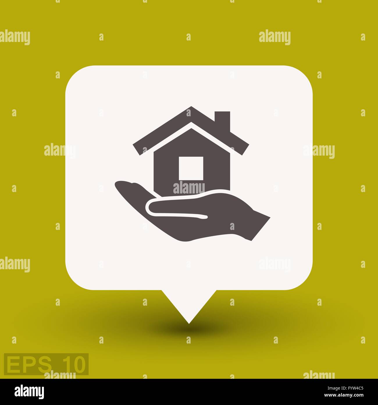 Pictograph of home. Vector concept illustration for design. Eps 10 ...