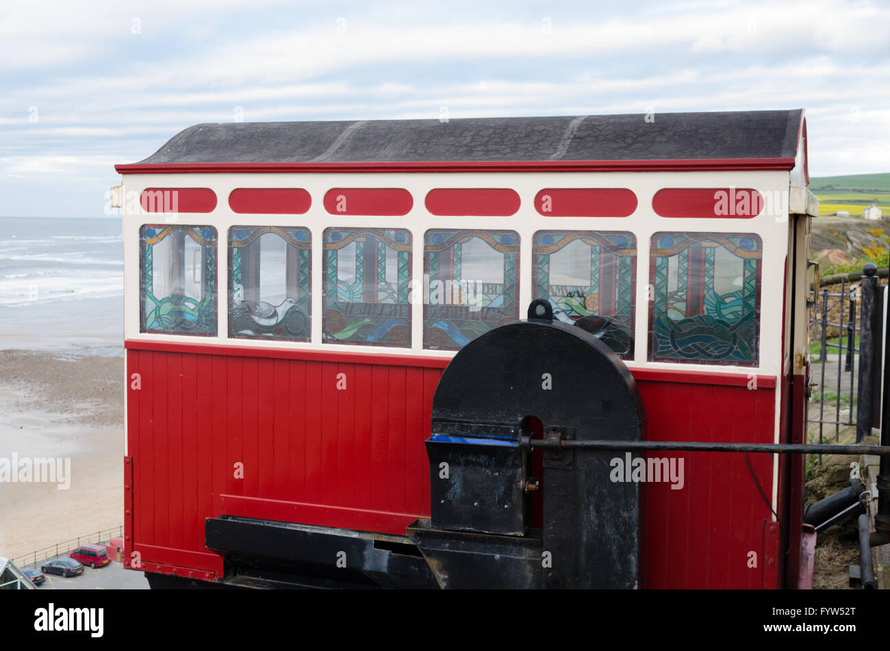 Saltburn Cliff Lift at Saltburn-by-the-Sea Stock Photo - Alamy