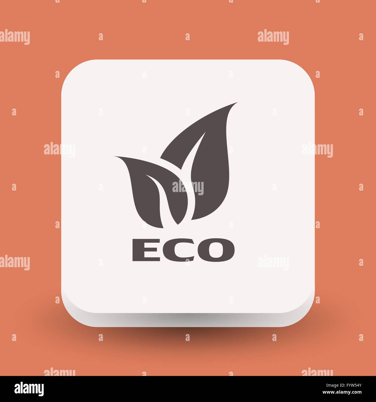Pictograph of eco. Vector concept illustration for design. Eps 10 Stock ...