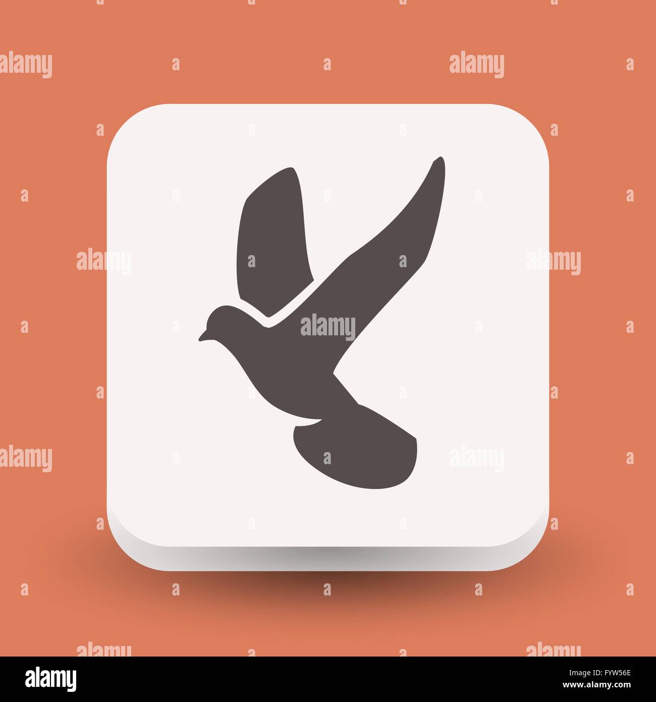 Pictograph of bird. Vector concept illustration for design. Eps 10 ...