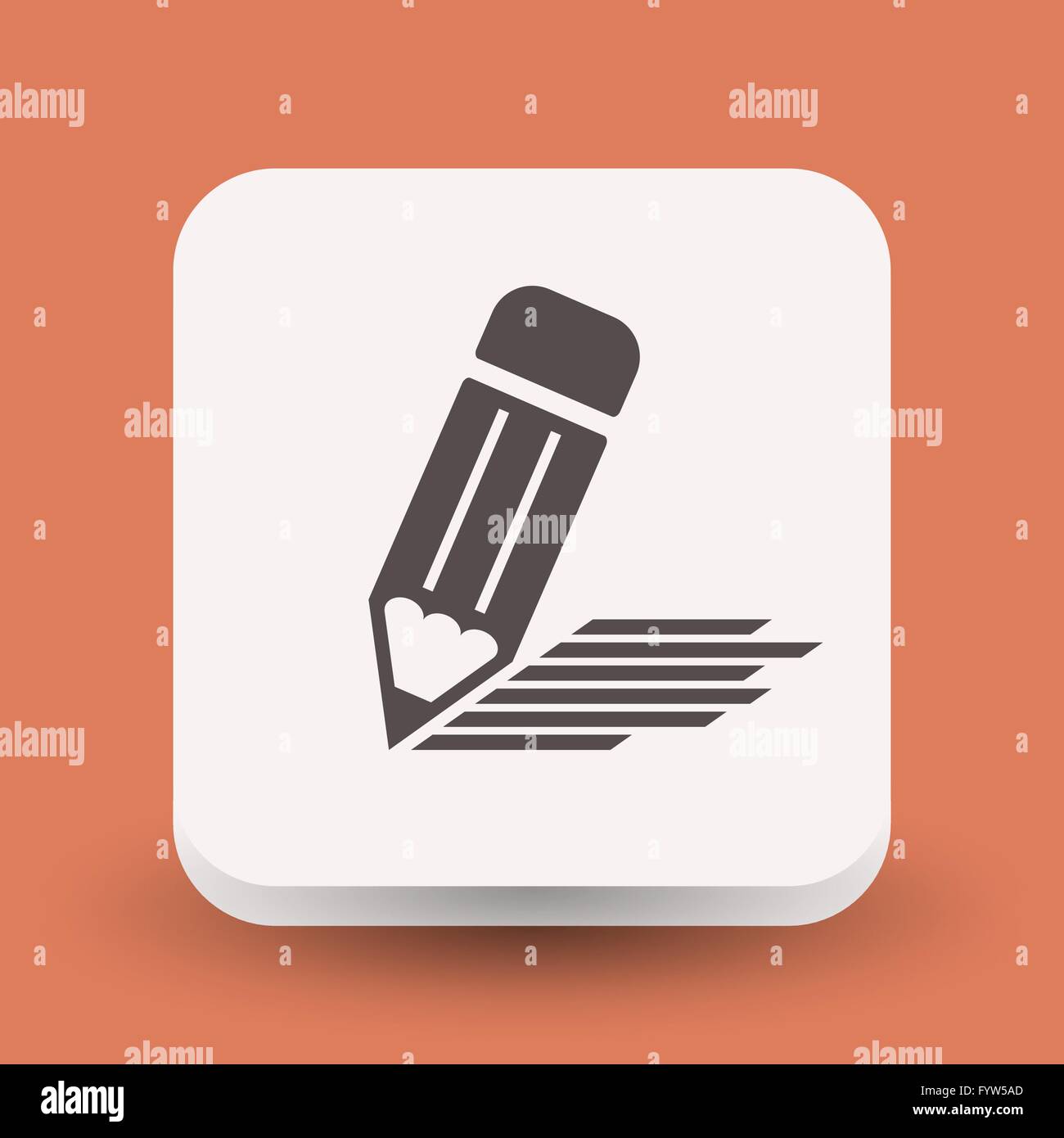 Pictograph of note. Vector concept illustration for design. Eps 10 ...