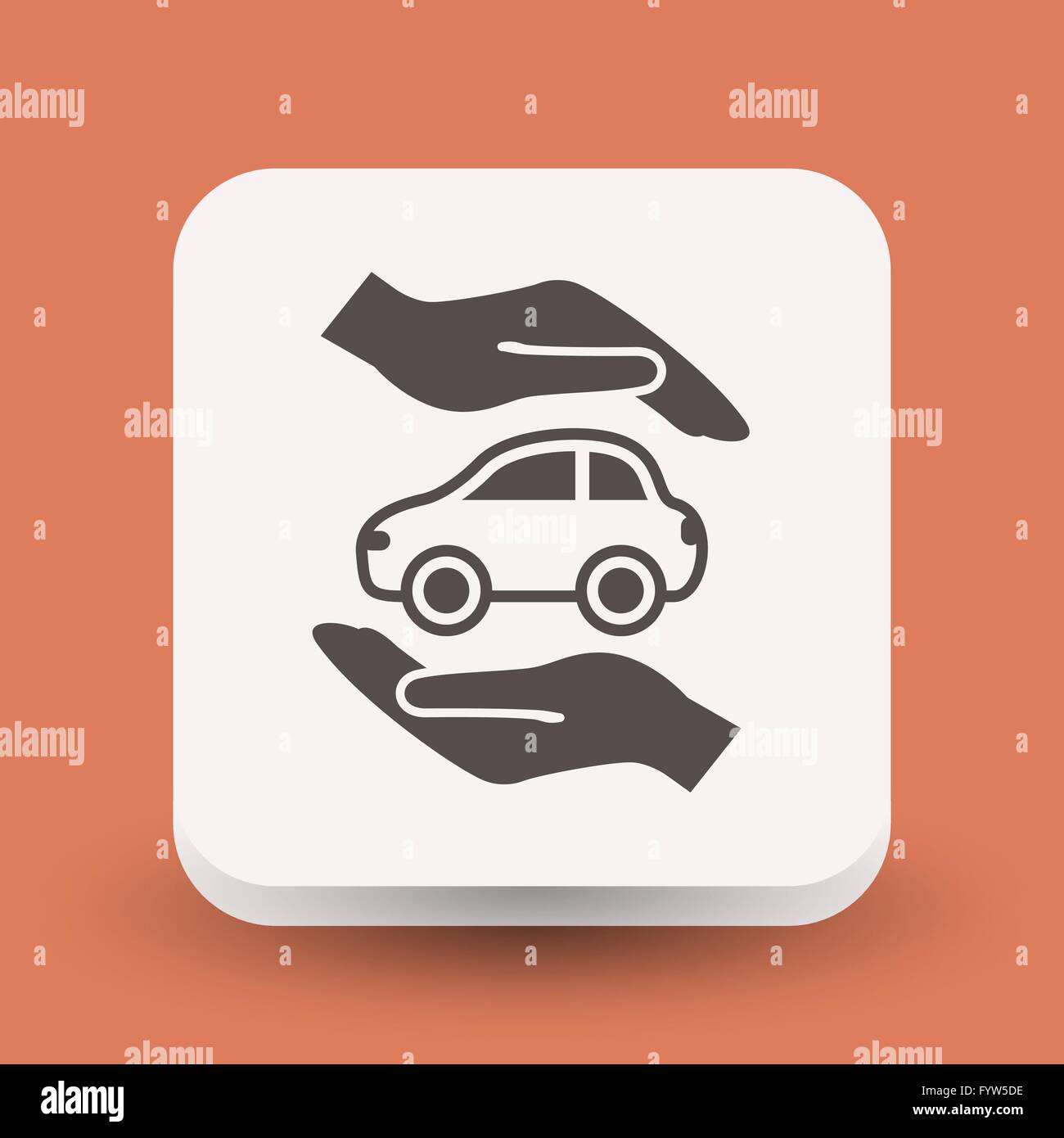 Pictograph of car. Vector concept illustration for design. Eps 10 Stock ...